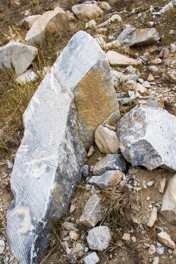 Marble Quarry, White Marble Stock Image - Image of digging, excavation ...