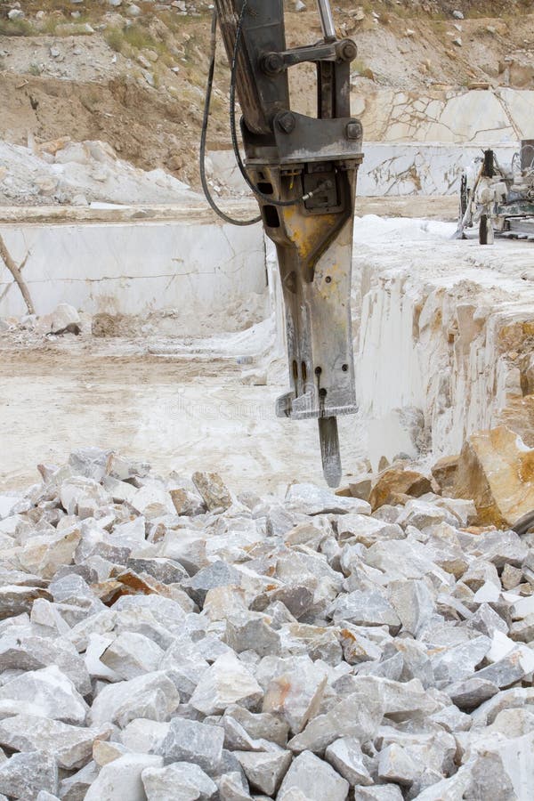 Marble Quarry, White Marble Stock Image - Image of granite, quarry ...