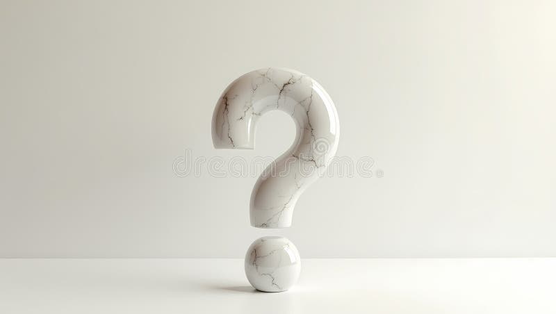 Marble Question Mark stock illustration. Illustration of furniture ...