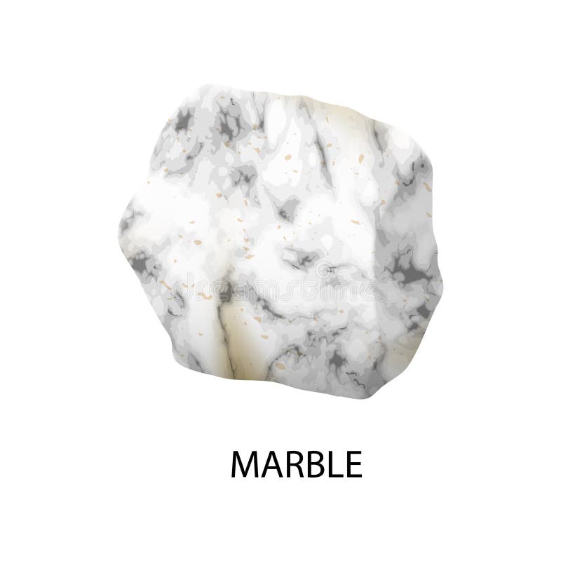 Marble Realistic Mineral Composition Stock Illustration - Illustration of geology, material ...