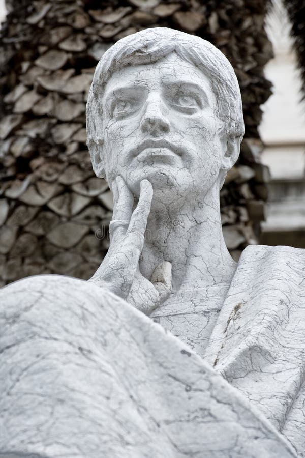 Marble Roman Statue: Cicerone Stock Photo - Image of italy, body: 32210360