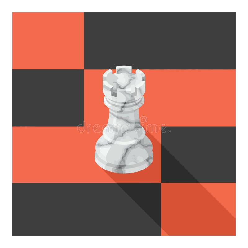 Rook chess piece stock vector. Illustration of design - 251227943