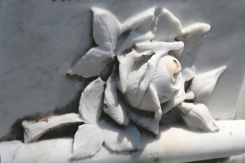 Marble rose stock image. Image of white, marble, tombstone - 348849