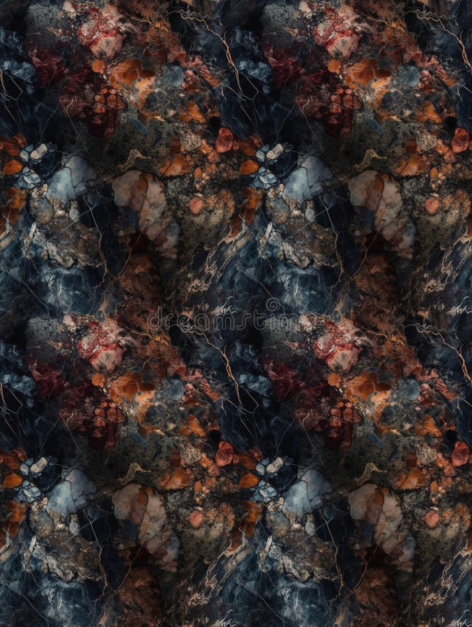 Marble Seamless Pattern, Created with Generative AI Stock Illustration ...