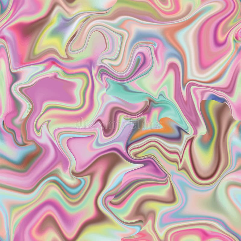 Marble Seamless Pattern in Neon Brightful Colors Stock Illustration ...
