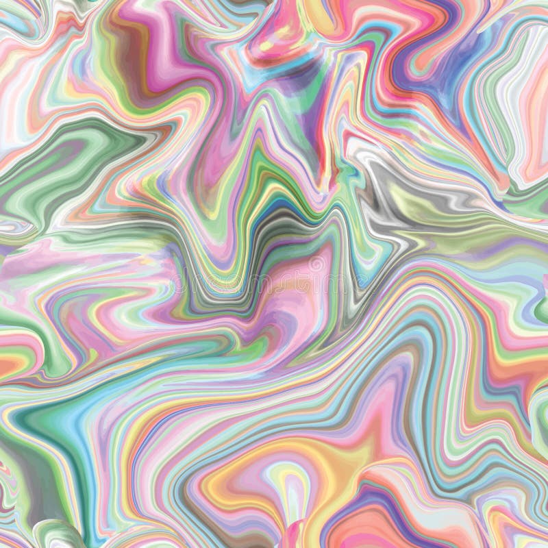 Marble Seamless Pattern in Neon Brightful Colors Stock Illustration ...