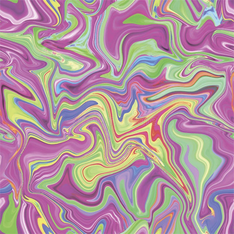 Marble Seamless Pattern in Neon Brightful Colors Stock Illustration ...