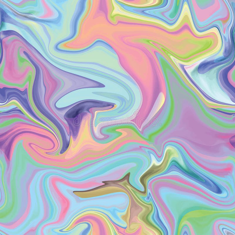 Marble Seamless Pattern in Neon Brightful Colors. Stock Vector ...