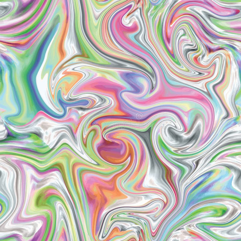 Marble Seamless Pattern in Neon Brightful Colors. Stock Vector ...