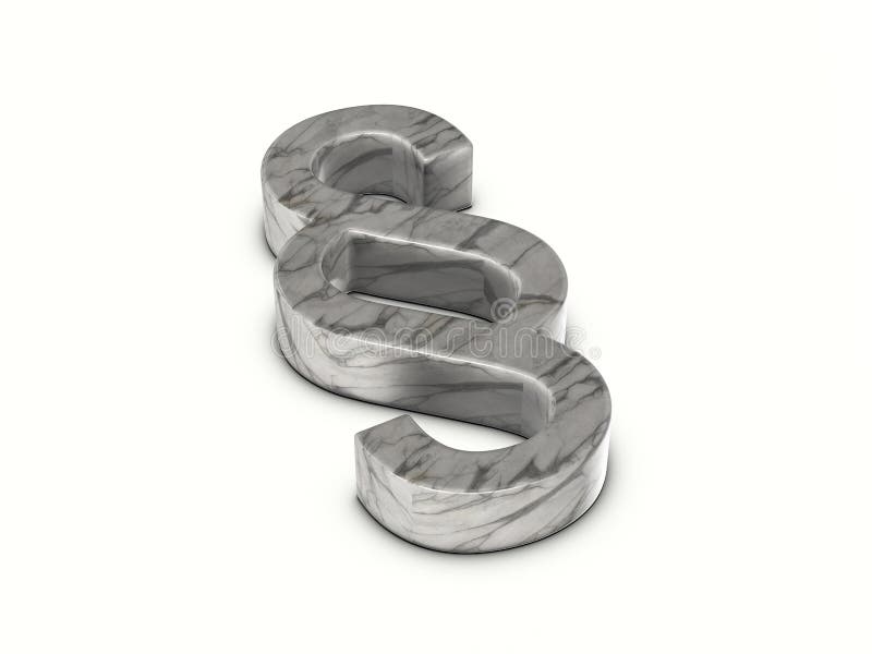 Section Symbol with Computer Mouse, 3D Rendering Stock Illustration ...