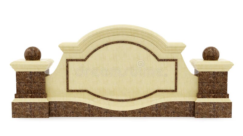 Marble sign stock illustration. Illustration of render - 31260742