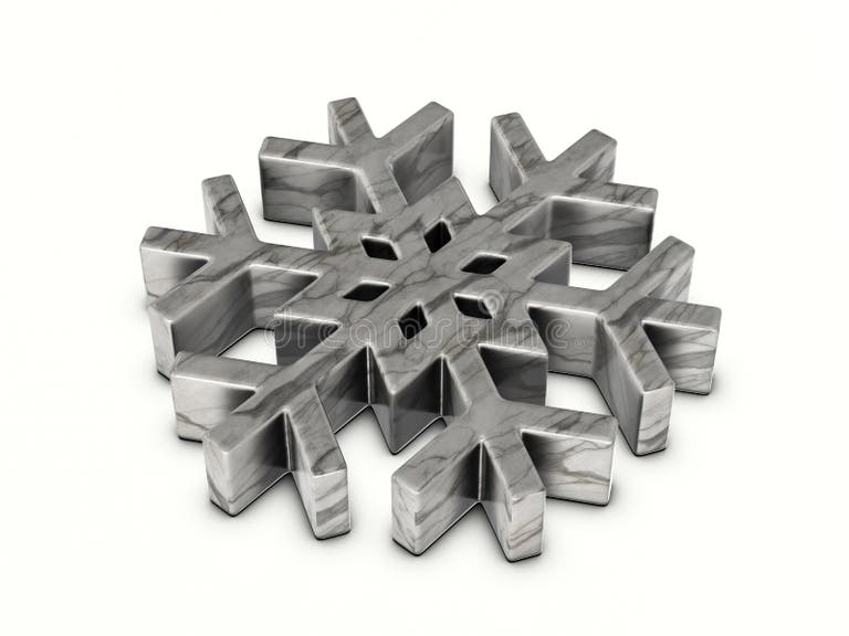 Marble snowflake symbol stock illustration. Illustration of marble ...