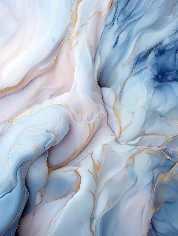 Marble. Spectacular Realistic Texture of Light Blue and Pink Marble ...