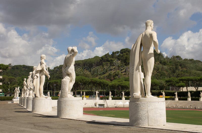 Marble Stadium - Foro Italico Stock Image - Image of olimpic, sports ...