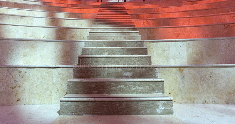 Marble Staircase Background in Building Stock Image - Image of elegance ...