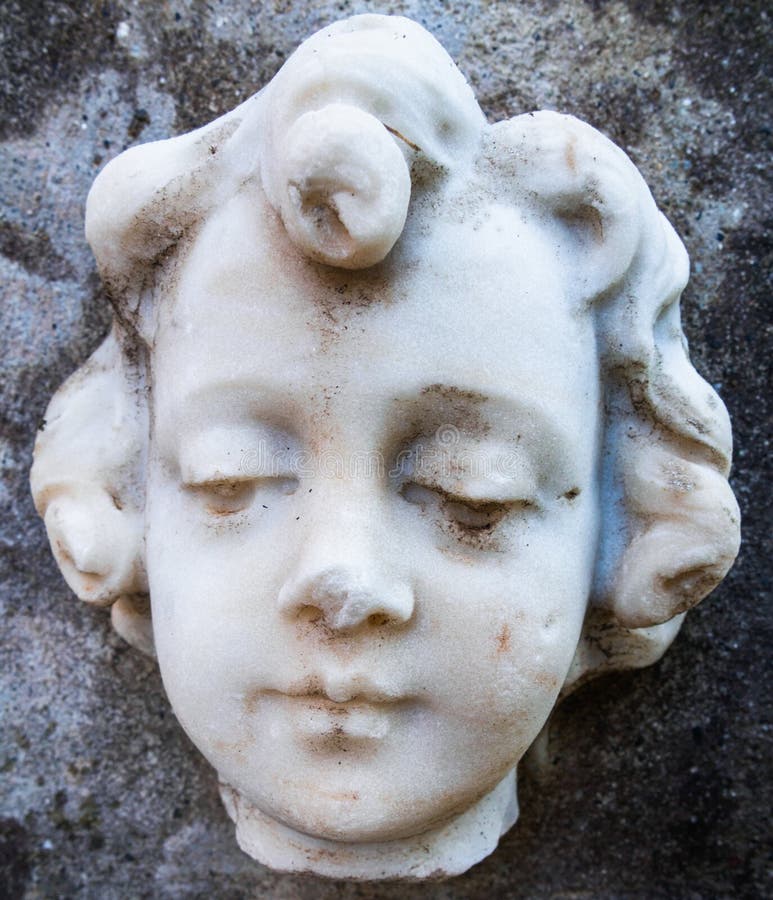 Marble statue - baby face stock image. Image of face - 36050559