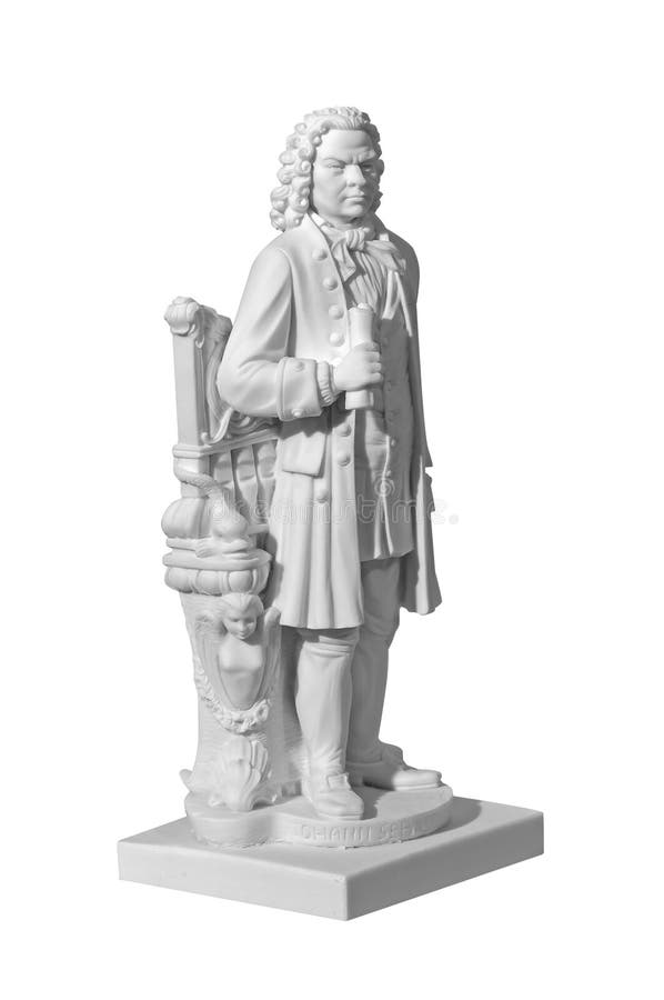 Marble Statue of a Man on a White Background Stock Image - Image of ...