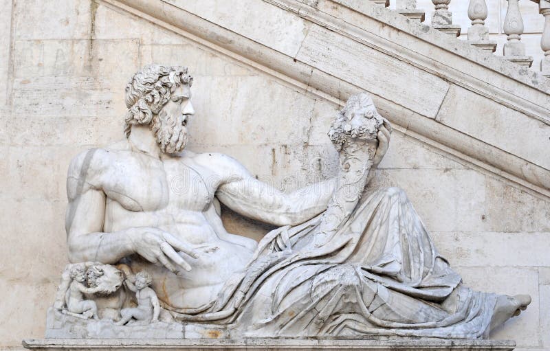 Marble statue, rome stock image. Image of cloth, allegory - 43314483