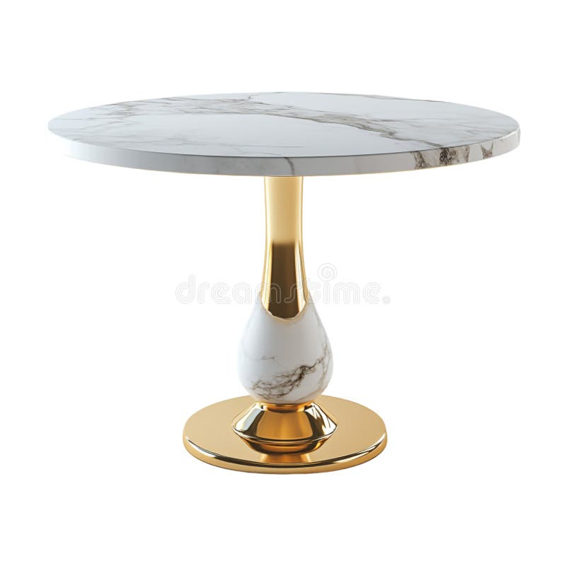 Marble and Steel Table on Transparent Background - Ai Generated Stock ...