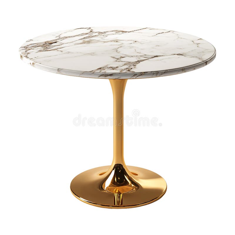 Marble and Steel Table on Transparent Background - Ai Generated Stock ...