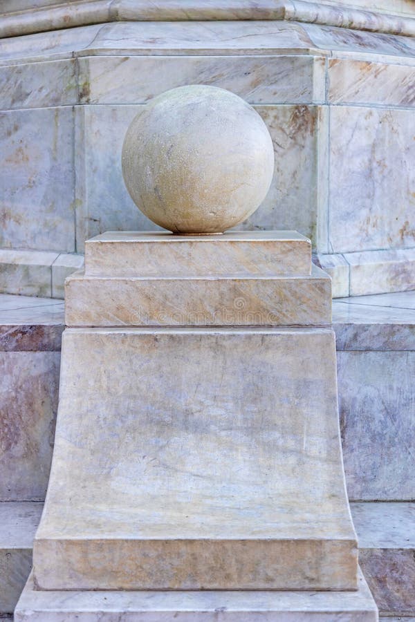 Marble Stone Ball stock photo. Image of geometric, architecture - 234075414