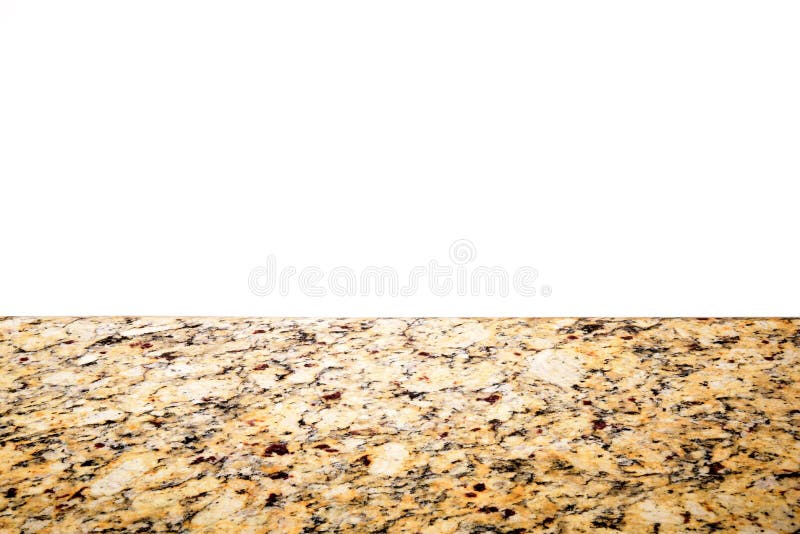 Marble Stone Table Top on White Texture Background with Space for Text ...
