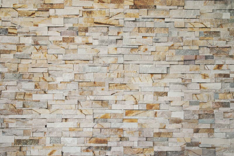 Marble Stone Wall in Random Pattern Texture Stock Image - Image of ...