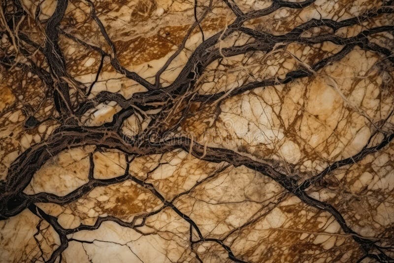 Marble Surface Texture Background Tree Branches. Generative AI Stock ...