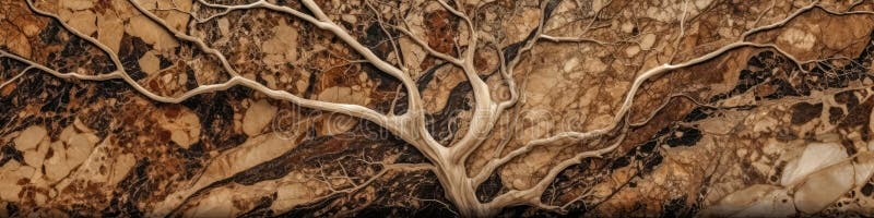 Marble Surface Texture Background Tree Branches. Generative AI Stock ...