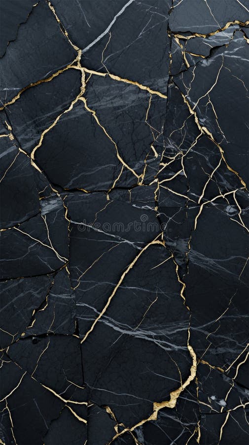 Marble Surface Texture Dark Metallic 3d Rendering Stock Illustration ...