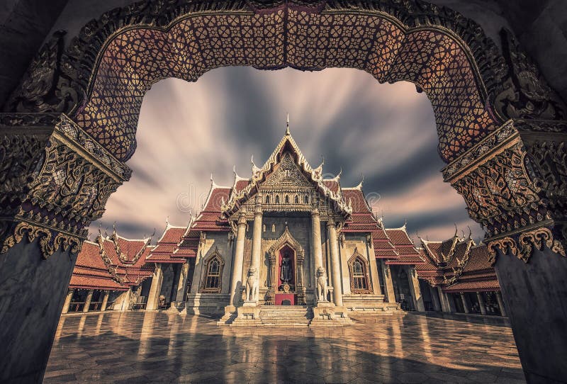 Wat Benchama Bophi Buddhist Temple Stock Photos - Free & Royalty-Free ...