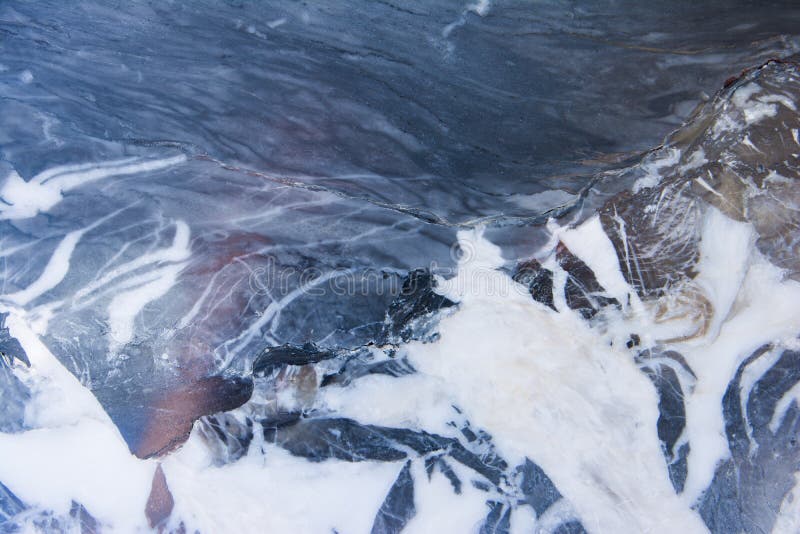 Marble Texture Background. Colorful Marble Blue Brown and White Color ...