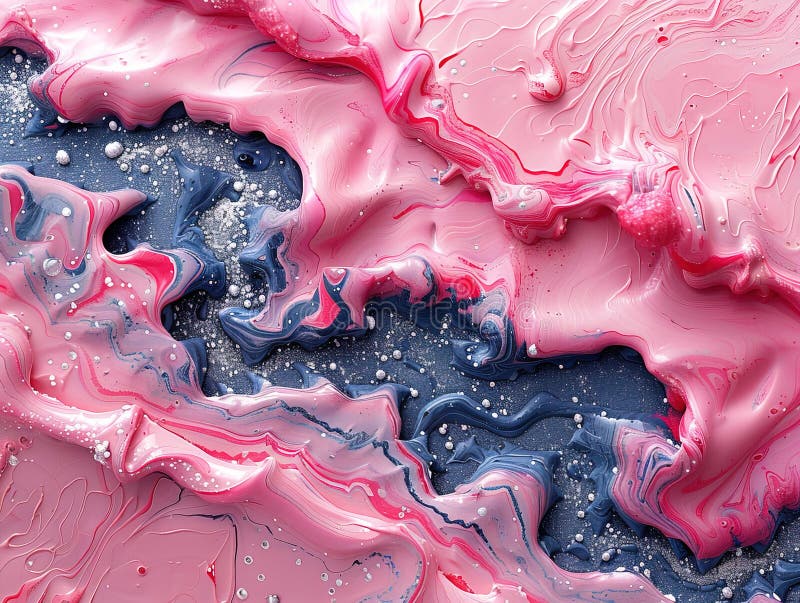 Marble Texture Background Pink Silver Abstract Pattern Luxury Paint ...