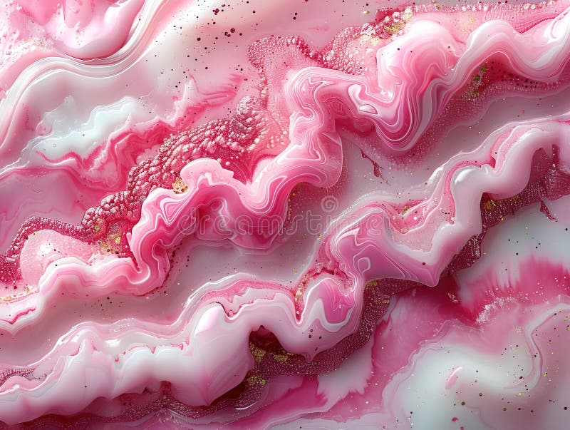 Marble Texture Background Pink Silver Abstract Pattern Luxury Paint ...