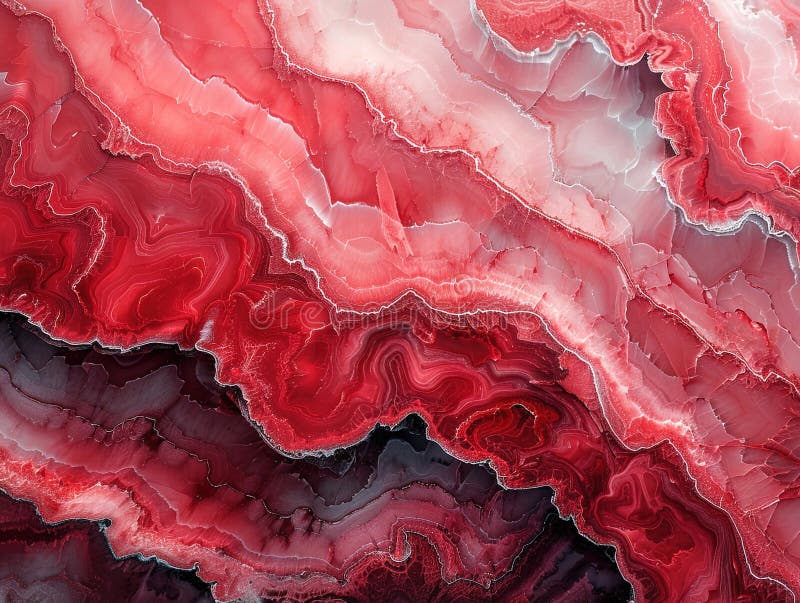 Marble Texture Background Red Silver Abstract Pattern Luxury Paint ...