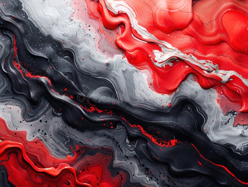 Marble Texture Background Red Silver Abstract Pattern Luxury Paint ...