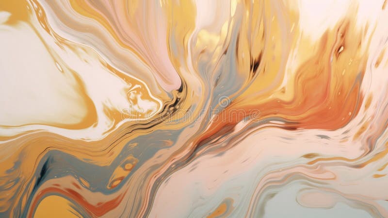 Marble Texture Background in White Blue and Gold, Splashing Liquid ...