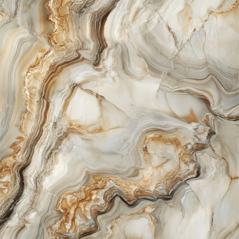 Marble Texture with Brown and White Striations Stock Image - Image of ...