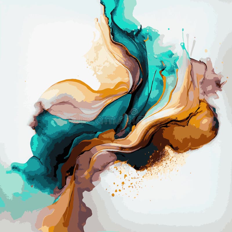 Marble Texture Design, Colorful White Gold Marble Surface, Curved Lines ...