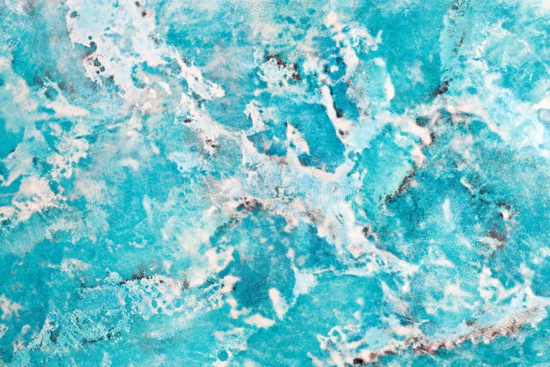 Beautiful Color and Texture of Turquoise Marble. Polished Surface Stock ...