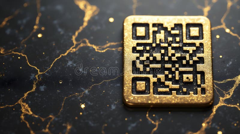 Marble-textured Qr Code, AI Generated Image Stock Photo - Image of ...