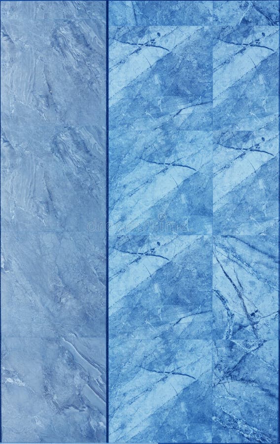 Marble Tile Wall Texture in Blue Color Stock Image - Image of block ...