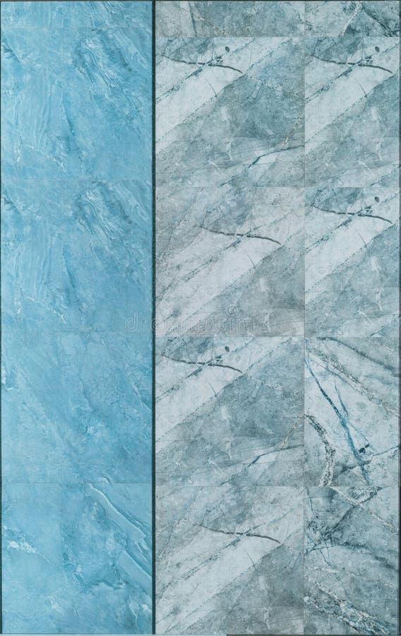 Marble Tile Wall Texture in Blue and Gray Color Stock Image - Image of ...