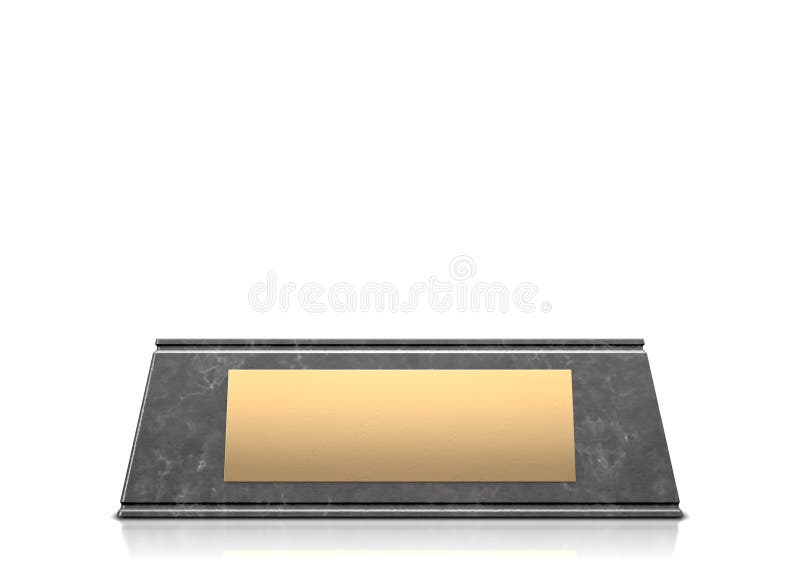 Marble Trophy Base & Plaque Stock Illustration - Illustration of ...