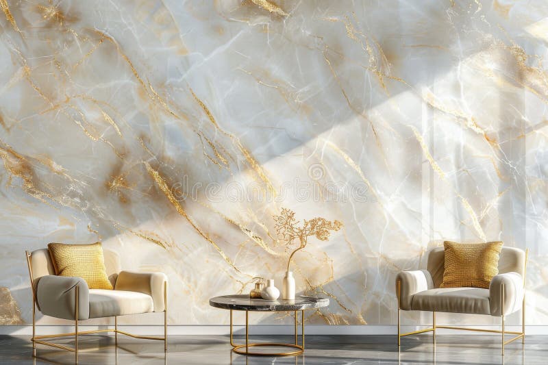 Marble Walls in Modern Interior Design Stock Photo - Image of durable ...