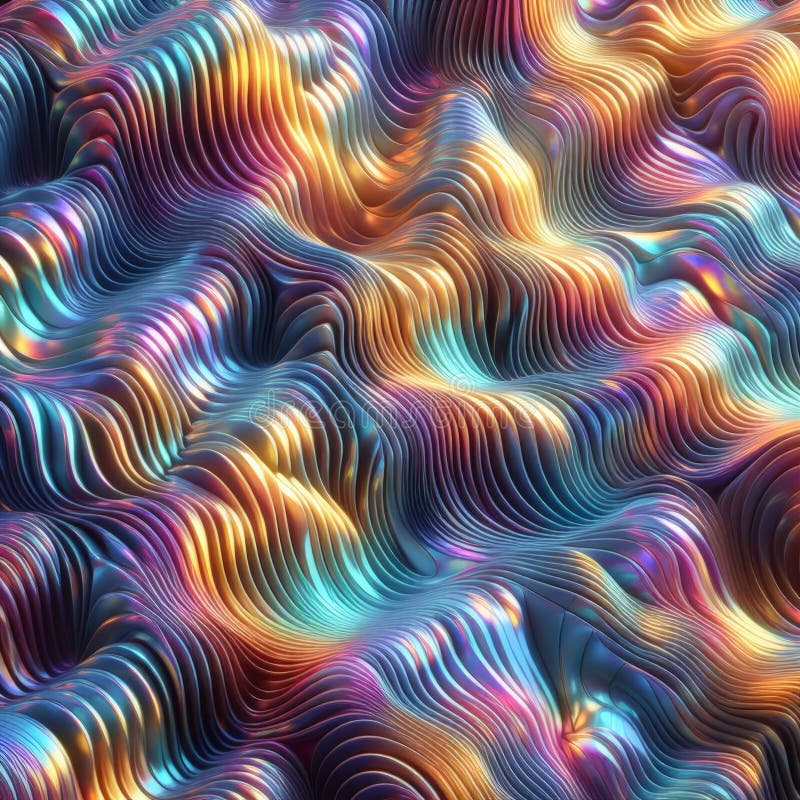 Marble Wavy Multicolored Wild Stone Texture Stock Illustration ...