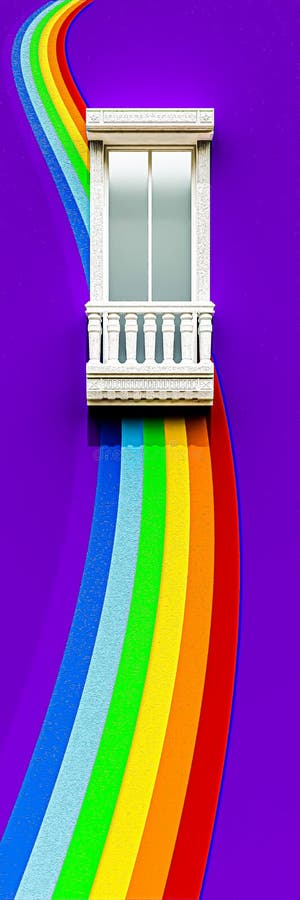 Marble window on wall stock illustration. Illustration of flat - 264884048