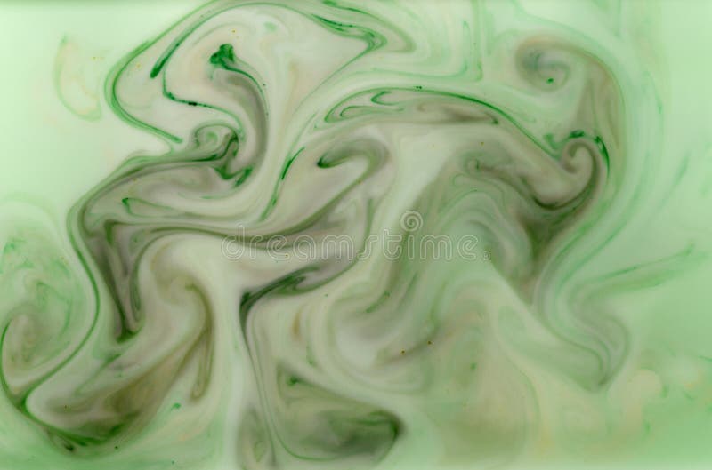 Marbled Abstract Background. Liquid Marble Pattern. Green Surface ...