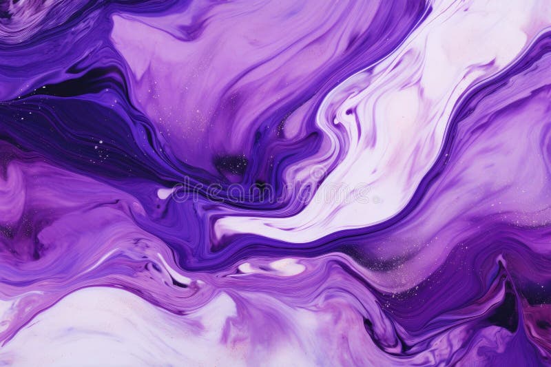 Marbled Blue and Purple Abstract Background. Liquid Marble Ink Pattern ...