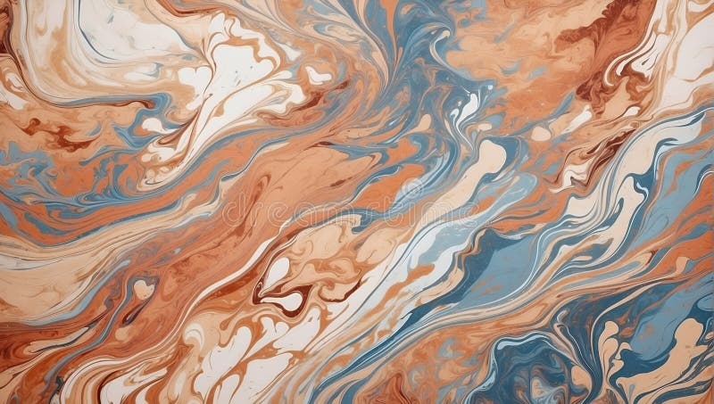 Marbled Cascade Harmony: Elegance Bliss. AI Generate Stock Illustration ...
